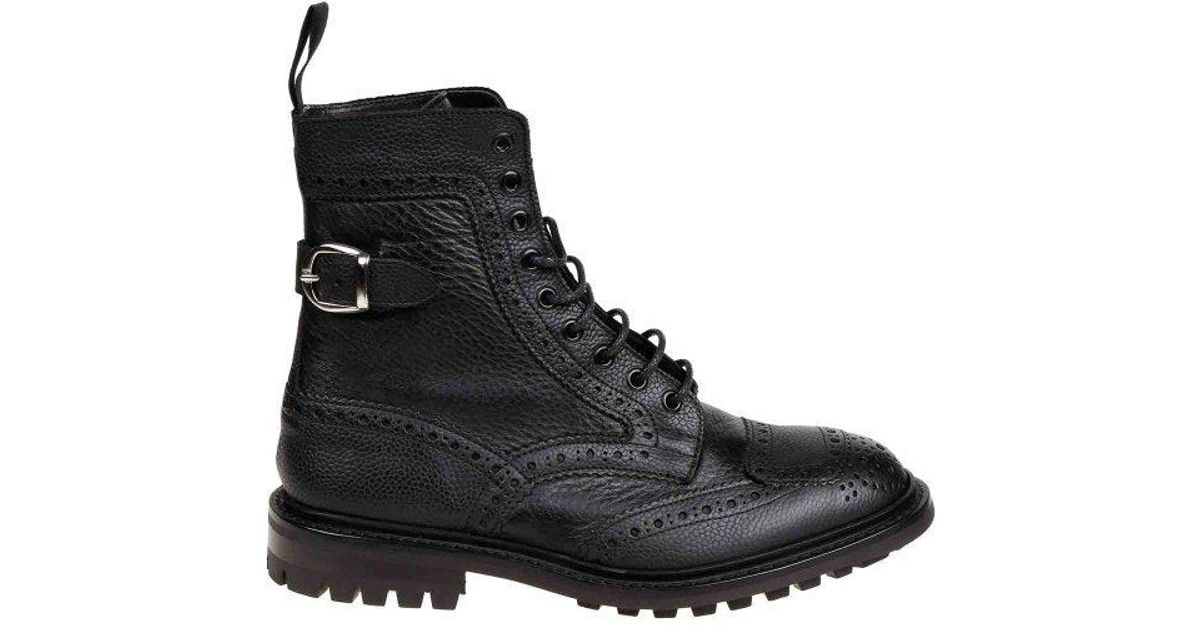 Tricker's Boots in Black for Men | Lyst