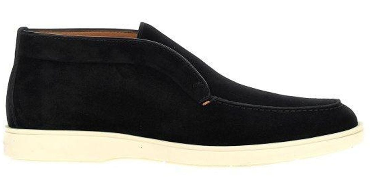 Santoni Boots in Black for Men | Lyst