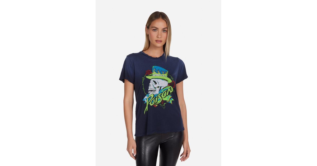 Lauren Moshi Wolf Neon Poison Skull in Blue | Lyst
