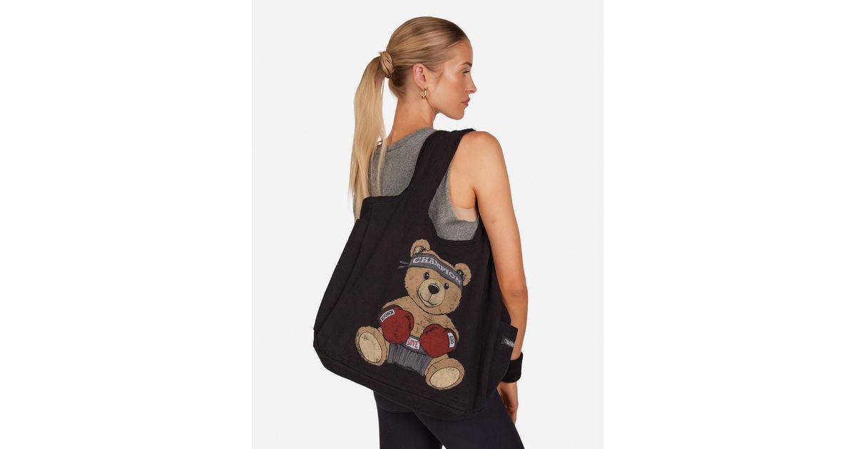 Lauren Moshi Freya Boxing Bear in White | Lyst