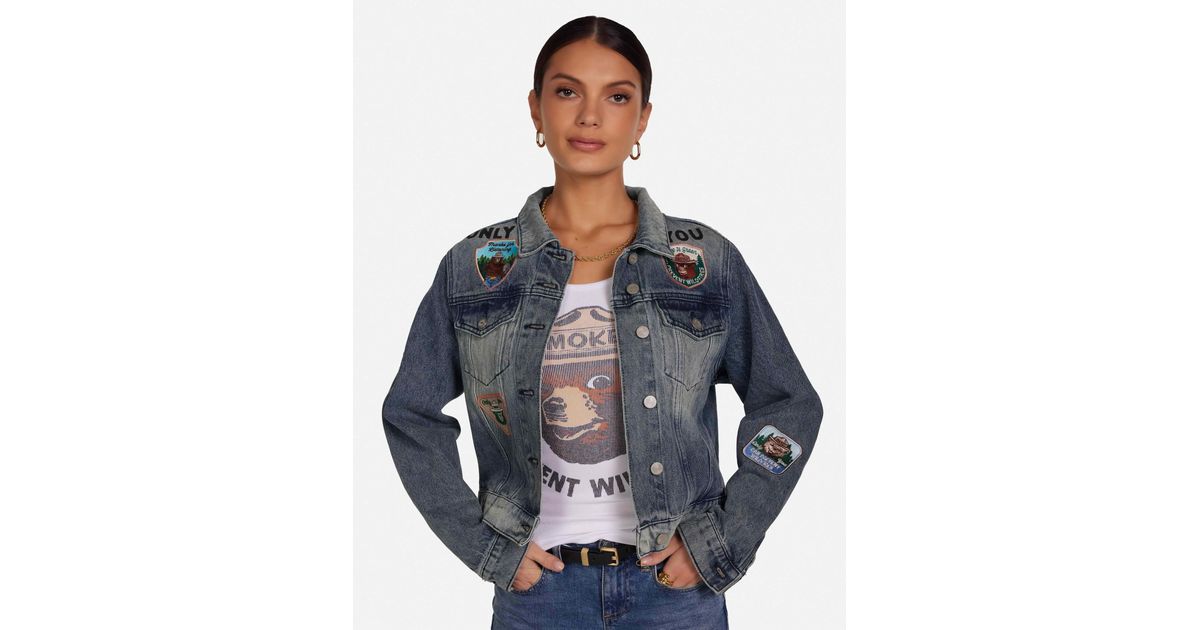 Lauren Moshi Elena Smokey Bear in Blue | Lyst