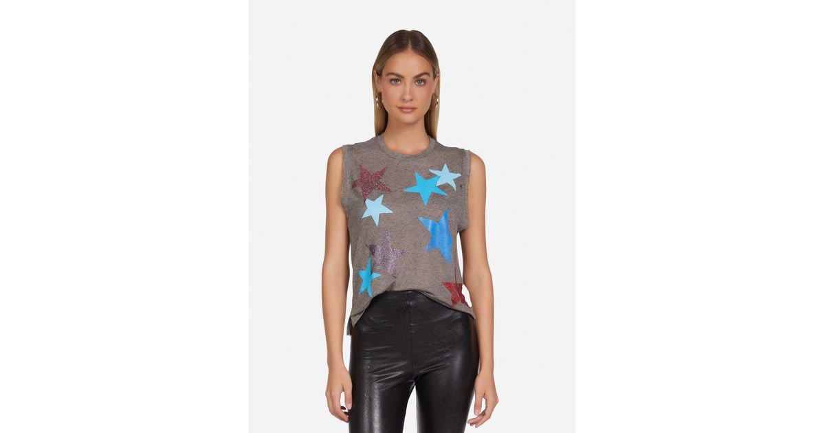 Lauren Moshi Lilia Color Crystal Multi Stars in Blue | Lyst