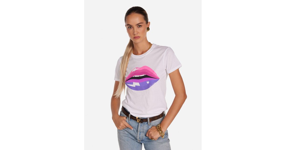 Lauren Moshi Ursula Pink Ombre Lip in White | Lyst