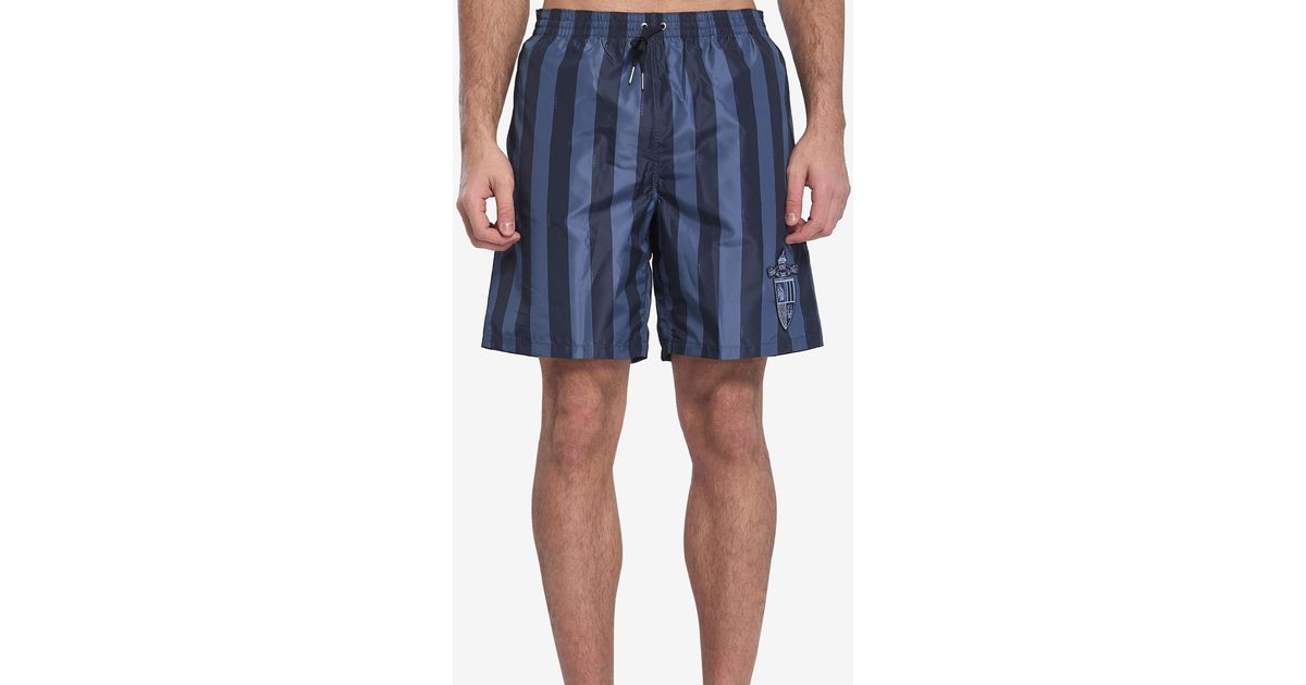 Fendi Crest Swim Shorts in Blue for Men | Lyst
