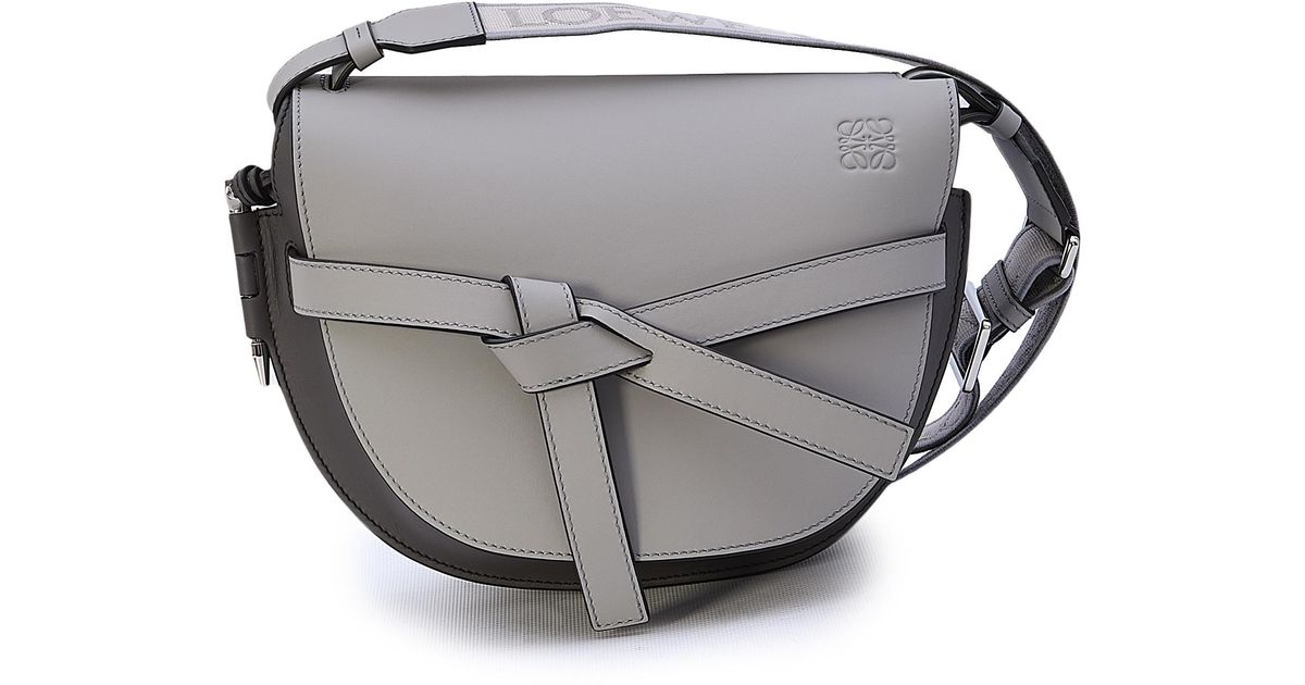 Loewe Small Gate Bag in Gray | Lyst