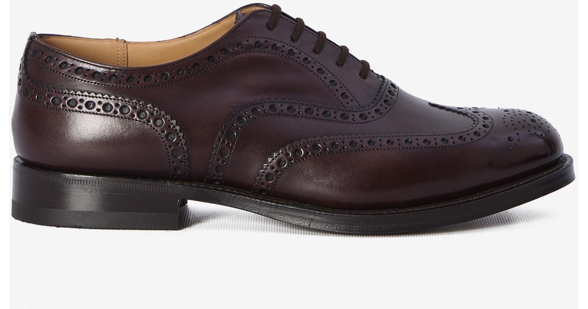 Church's Burwood Oxford Brogue Shoes in White for Men | Lyst