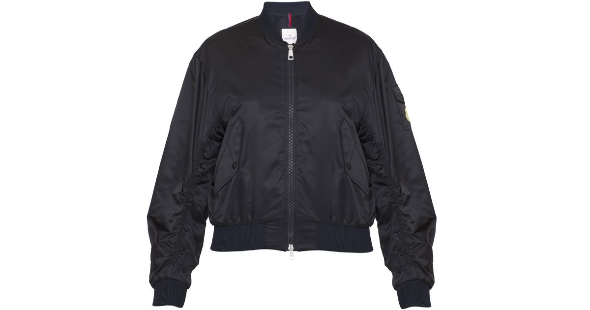 Moncler Ter Short Bomber Jacket in Black | Lyst