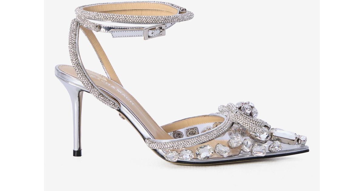 Mach & Mach Double Bow High Heels in White | Lyst
