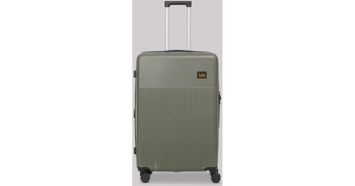 Lee Jeans 28 Inch Hard Side Checked Bag Luggage in Gray | Lyst