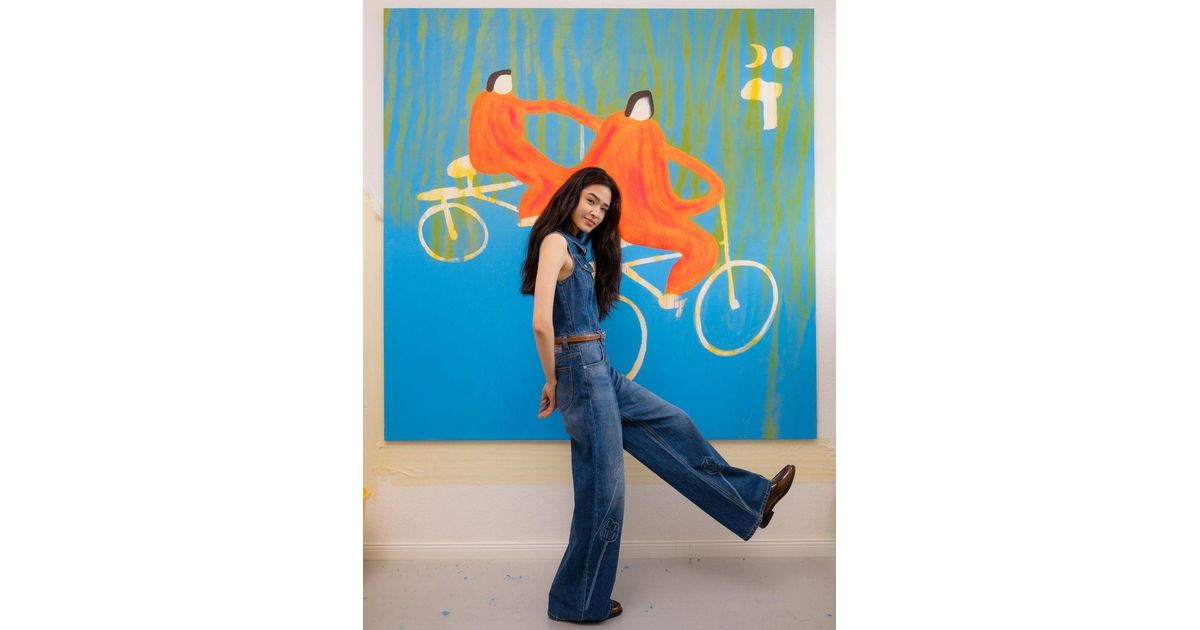 Lee Jeans X Ruohan Wang Wide Leg Denim Coverall in Blue | Lyst