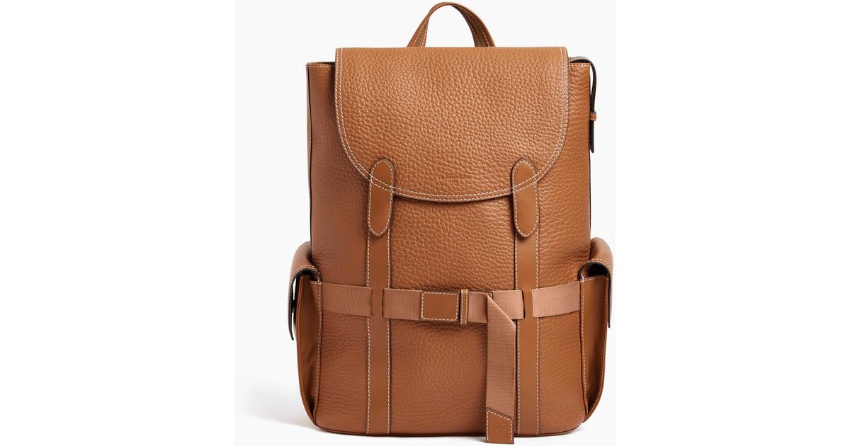 Le Tanneur Noah Backpack With Flap in Brown for Men | Lyst
