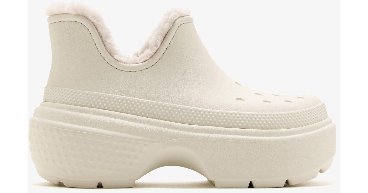 Crocs™ Stomp Lined Shorty Boots in Natural | Lyst