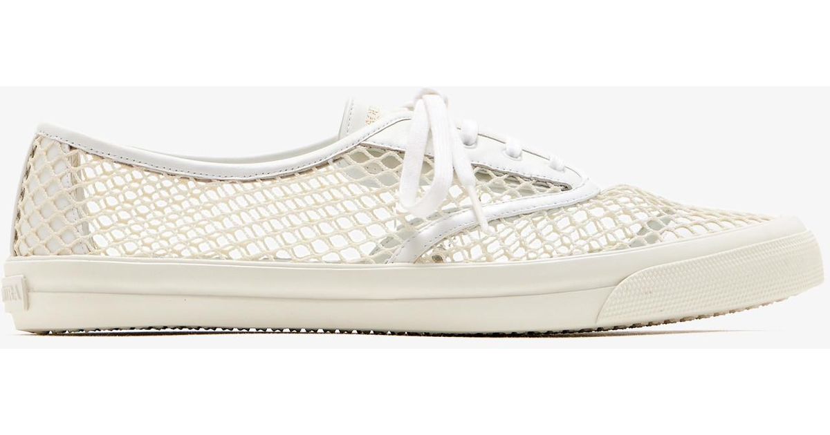 Aquazzura Minimalist Mesh Sneakers in Natural | Lyst
