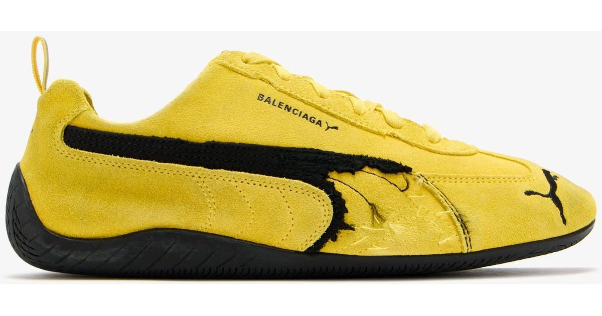 Balenciaga X Puma Ultrasoft Speedcat Sneakers in Yellow | Lyst