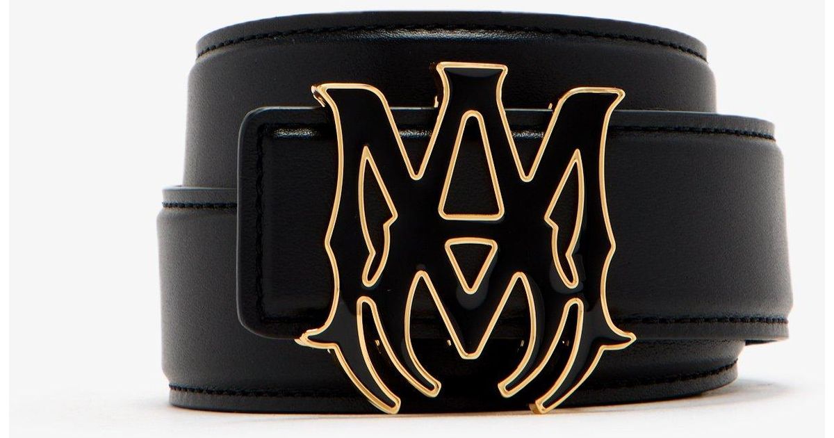 Amiri Ma Core Logo Belt in Black for Men | Lyst