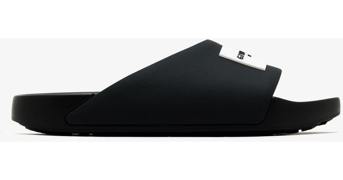 Givenchy Label Slides in White | Lyst