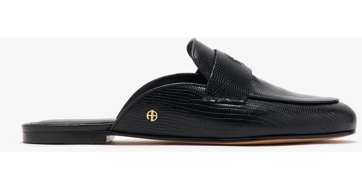 Anine Bing Corrine Slippers in White | Lyst