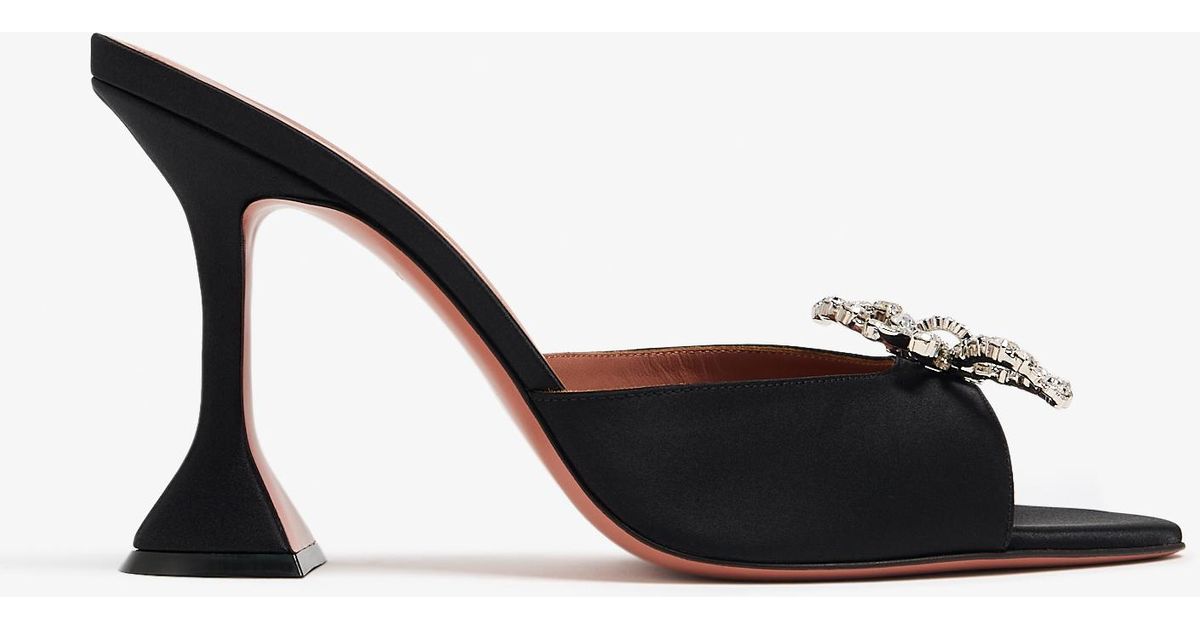 AMINA MUADDI Rosie Mules in Black | Lyst