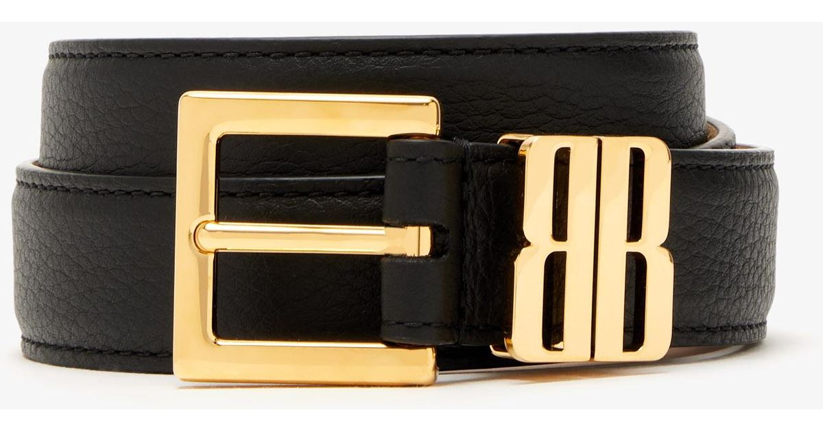 Balenciaga Bb Editor Belt in Black | Lyst