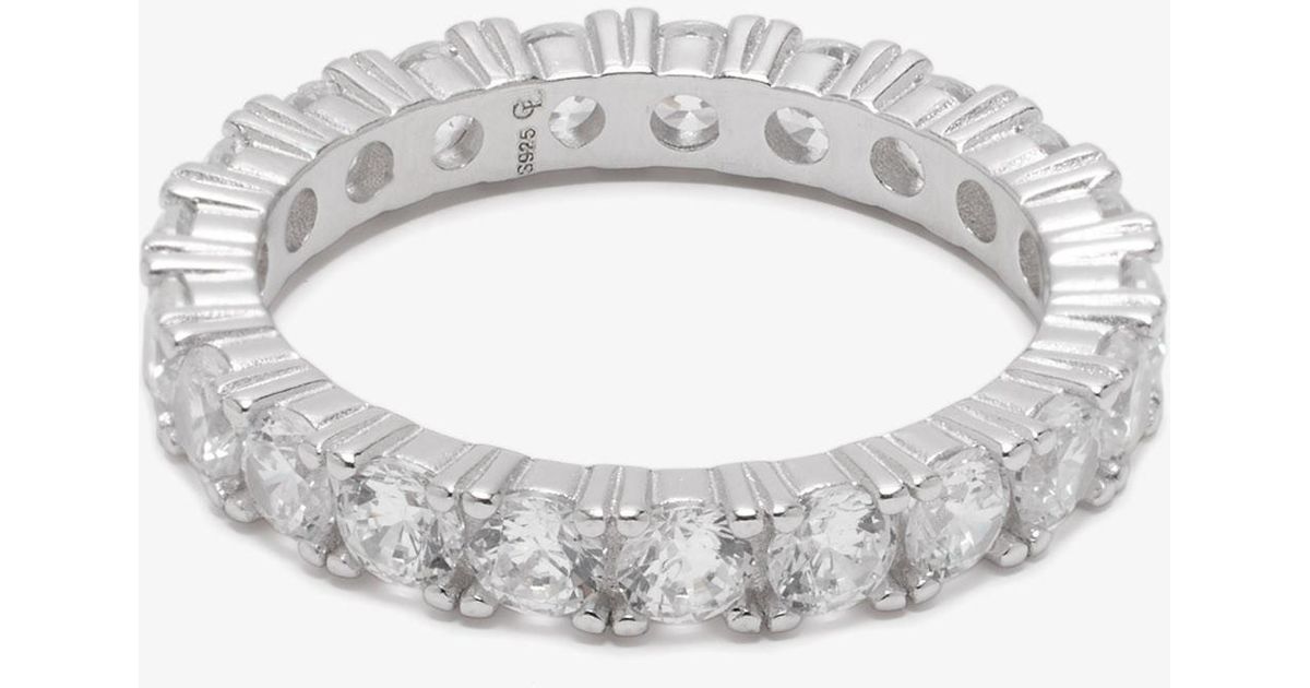 Common Lines Eternity Ring in White for Men | Lyst