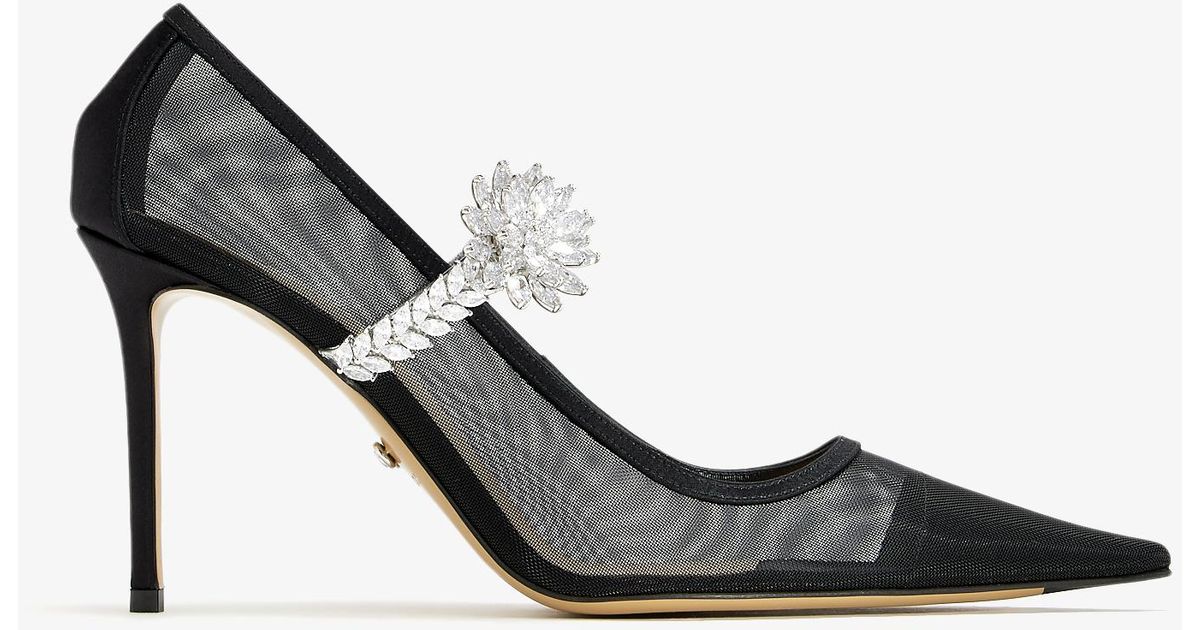 Mach & Mach Lotus Flower Pumps in White | Lyst