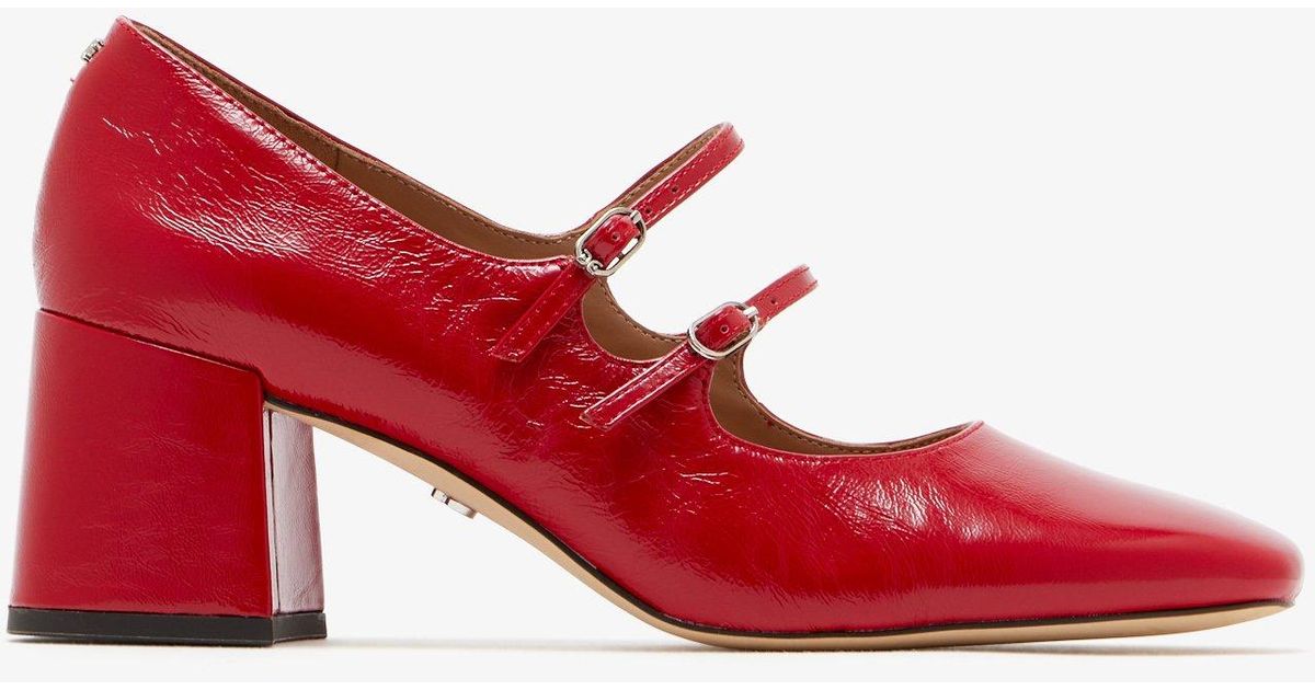 Sam Edelman Sarah Mary Jane Pumps in Red | Lyst