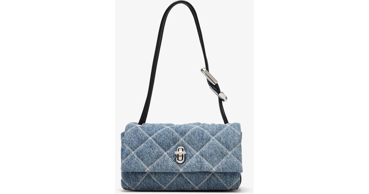 Marc Jacobs The Quilted Denim Mini Dual Shoulder Bag in Blue | Lyst