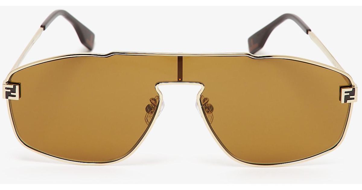 Fendi Sky Mask Sunglasses in Natural for Men | Lyst