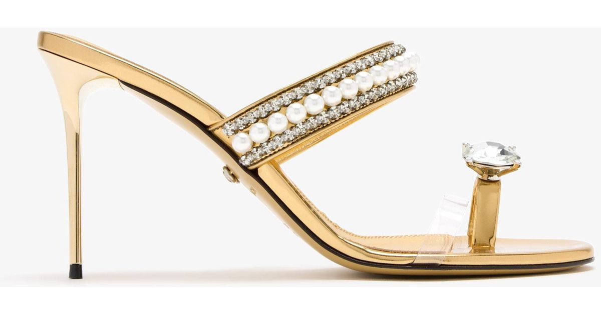Mach & Mach Diamond Of Elizabeth Sandals in White | Lyst
