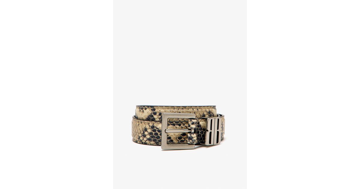 Balenciaga Bb Editor Belt in White | Lyst
