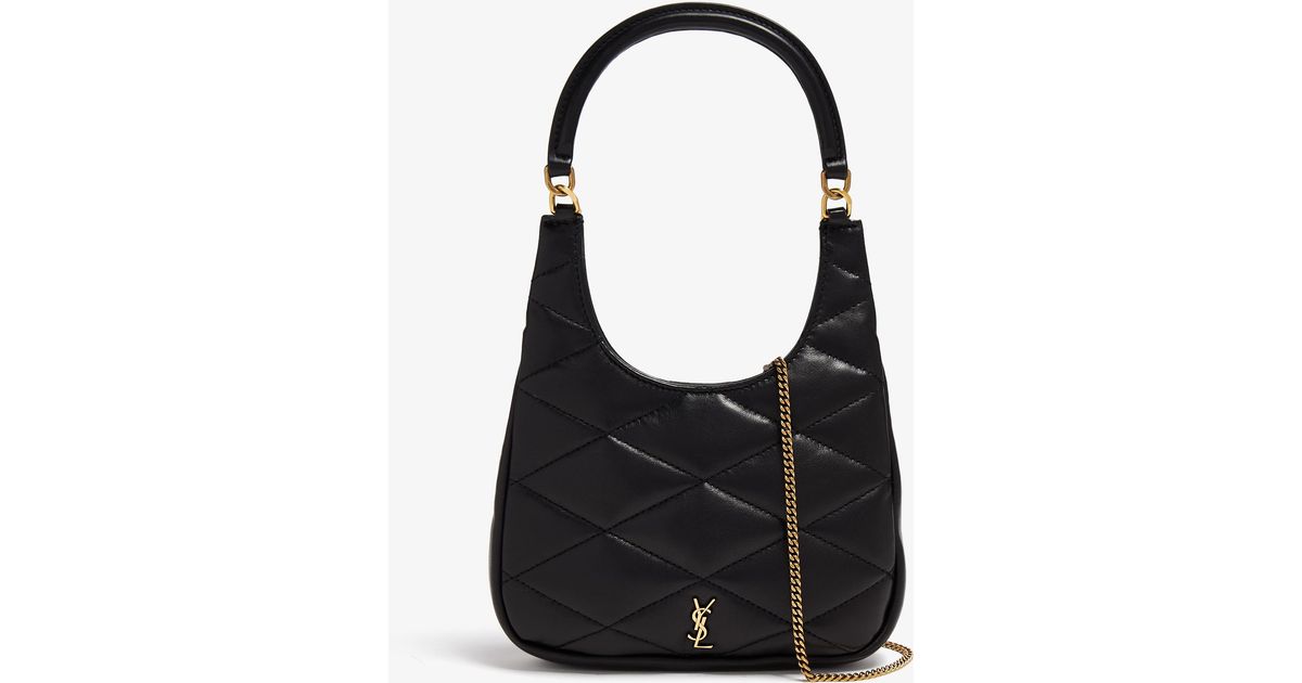 Saint Laurent Sade Mini Hobo Bag in Black | Lyst