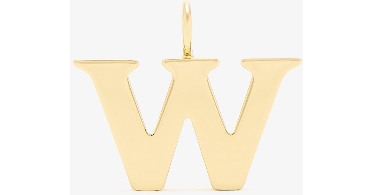 Chloé Alphabet W Charm in White | Lyst