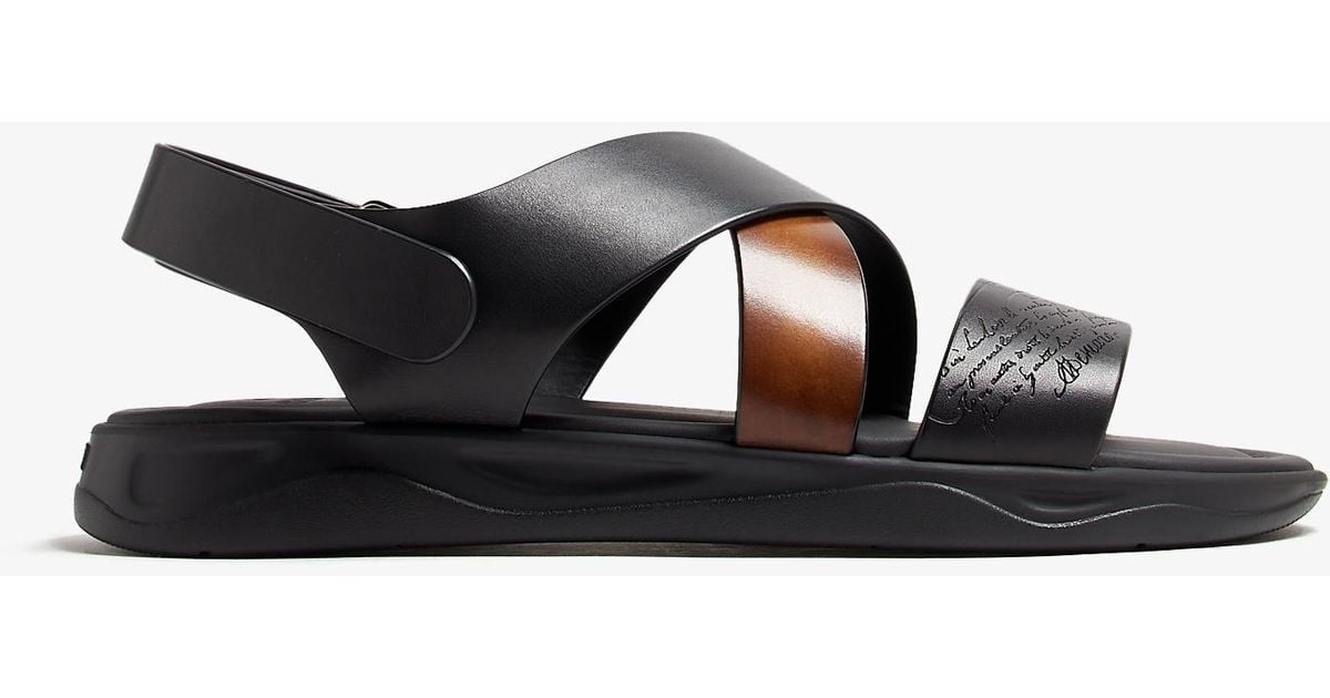 Berluti Shadow Sandals in White for Men | Lyst