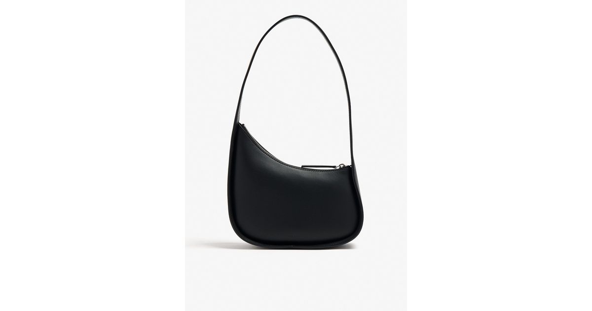 The Row Half Moon Bag in Black | Lyst