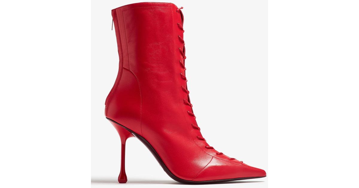 Jimmy Choo Scarlett 95 Boots in Red | Lyst