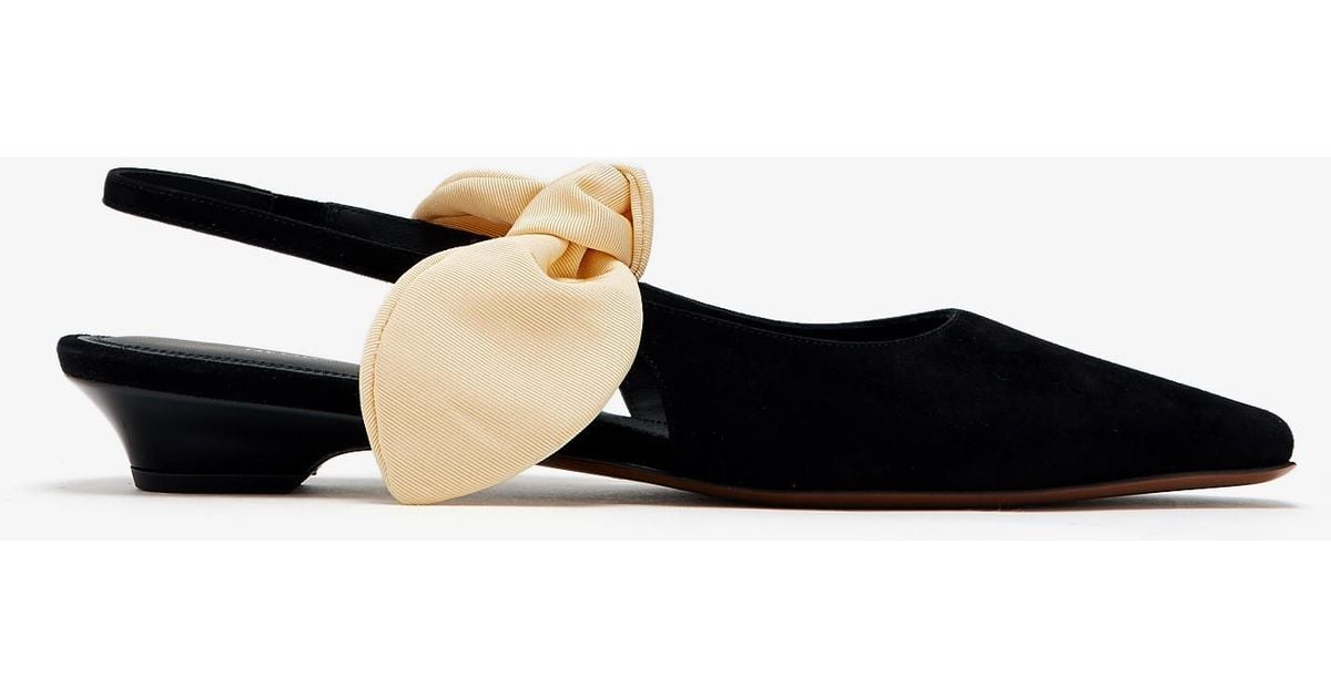 Neous Uba Slingback Flats in White | Lyst