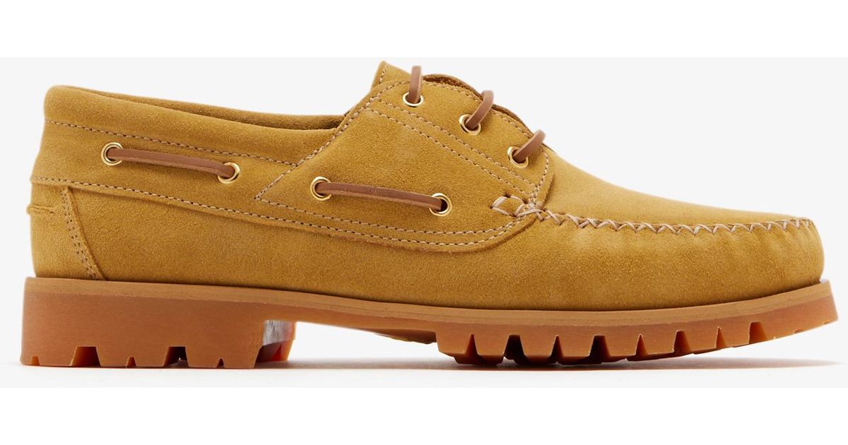 VINNY'S Aztec Boat Shoes in Brown for Men | Lyst