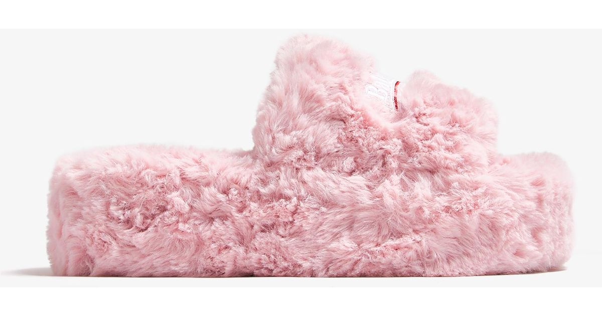 Balenciaga Political Platform Slides in Pink | Lyst