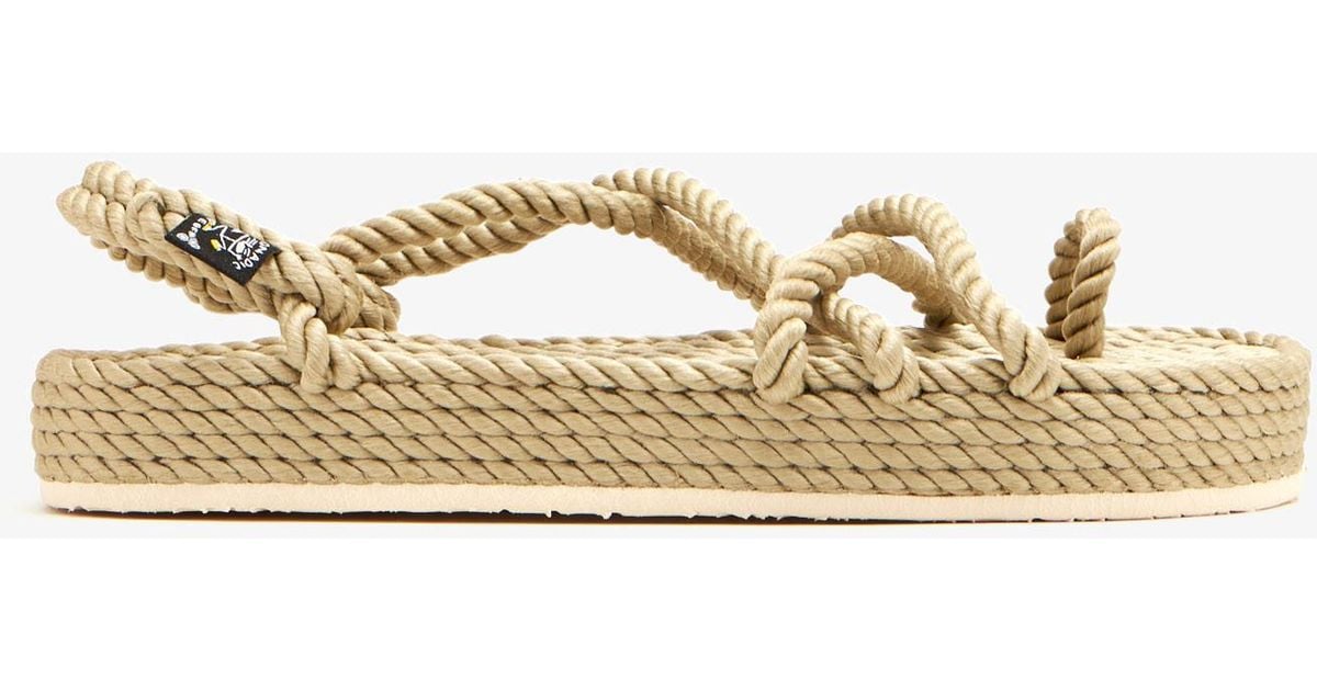 Nomadic State Of Mind Toe Joe Double Decker Sandals in Natural | Lyst