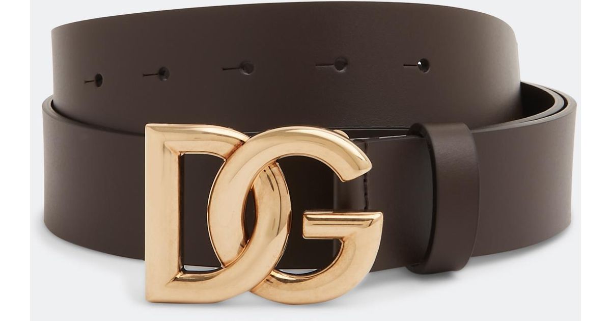 Dolce & Gabbana Dg Crossover Logo Belt in White for Men | Lyst