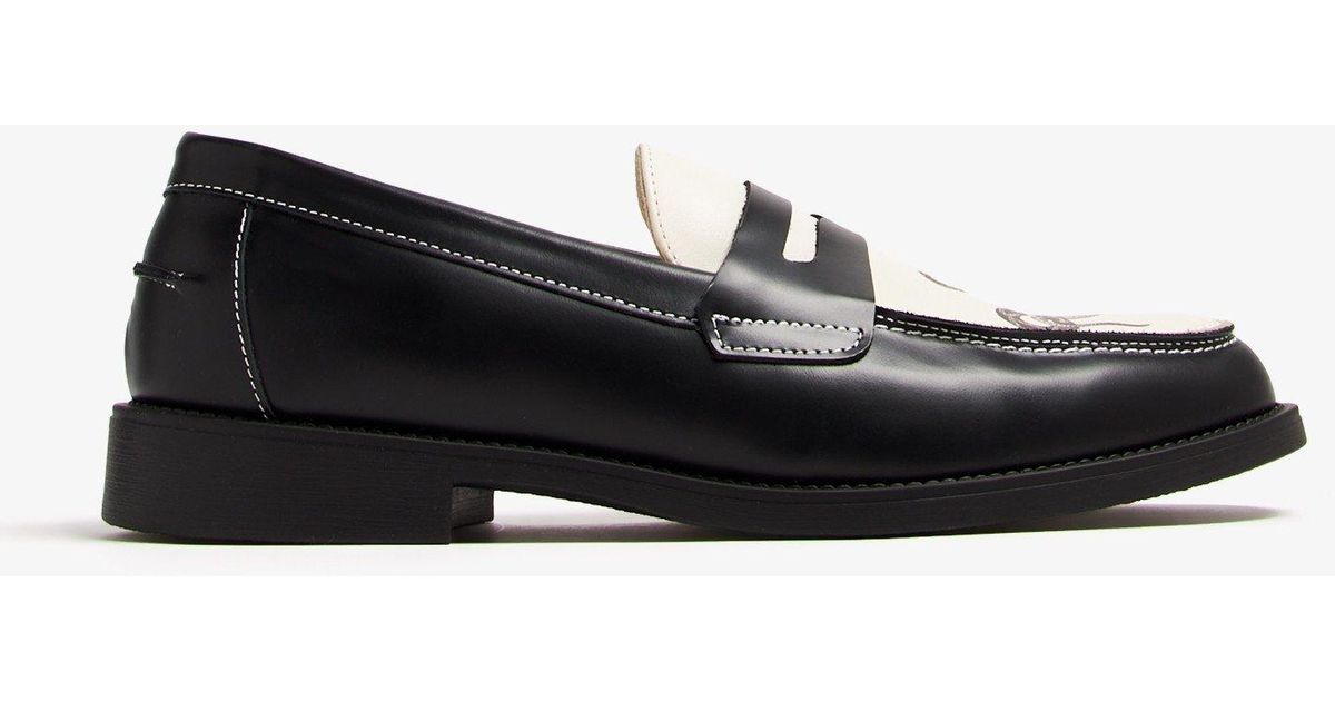 Duke & Dexter Wilde Snake Penny Loafers in Black for Men | Lyst