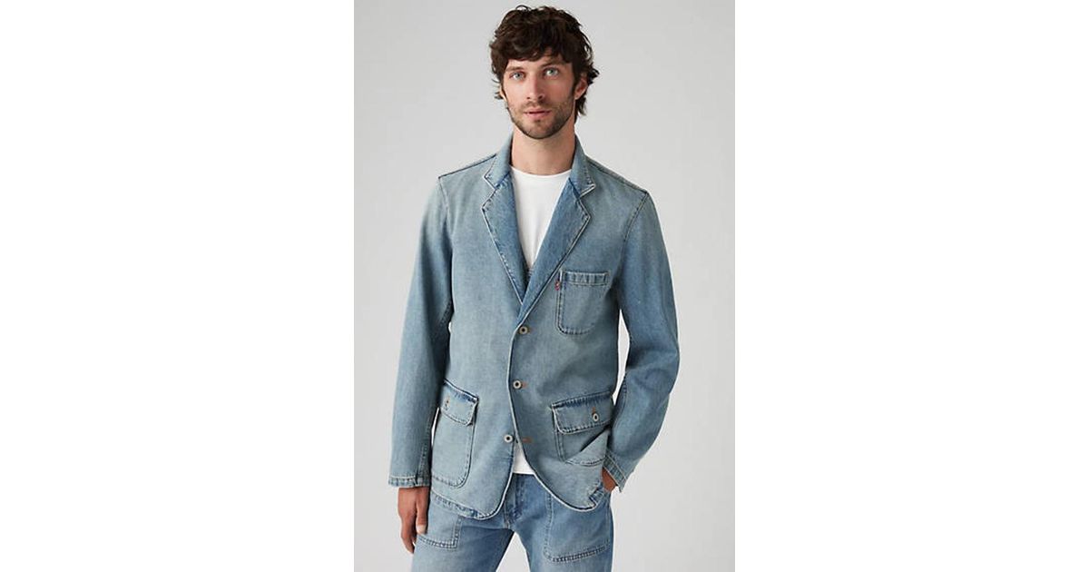 Levi's Mission Denim Blazer in Blue for Men | Lyst UK