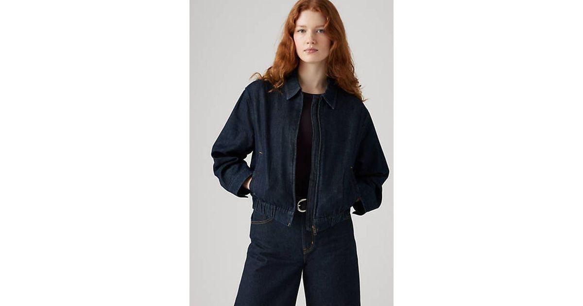Levi's Ivy League Dad Lightweight Jacket in Blue | Lyst UK