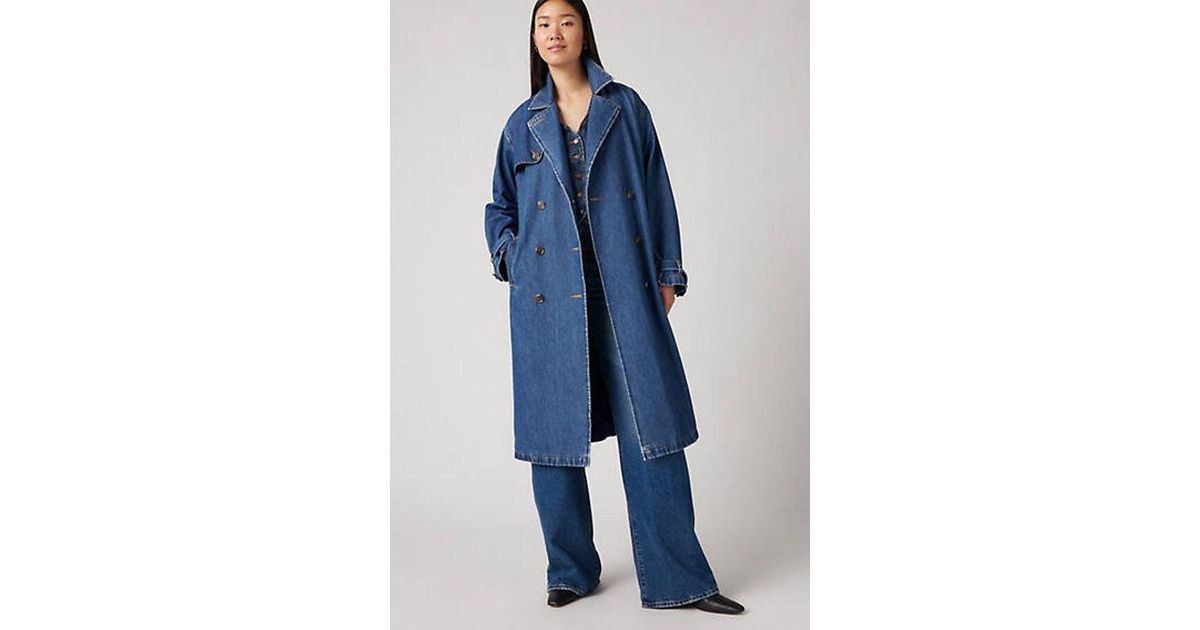 Levi's Spade Trench Coat in Black | Lyst UK
