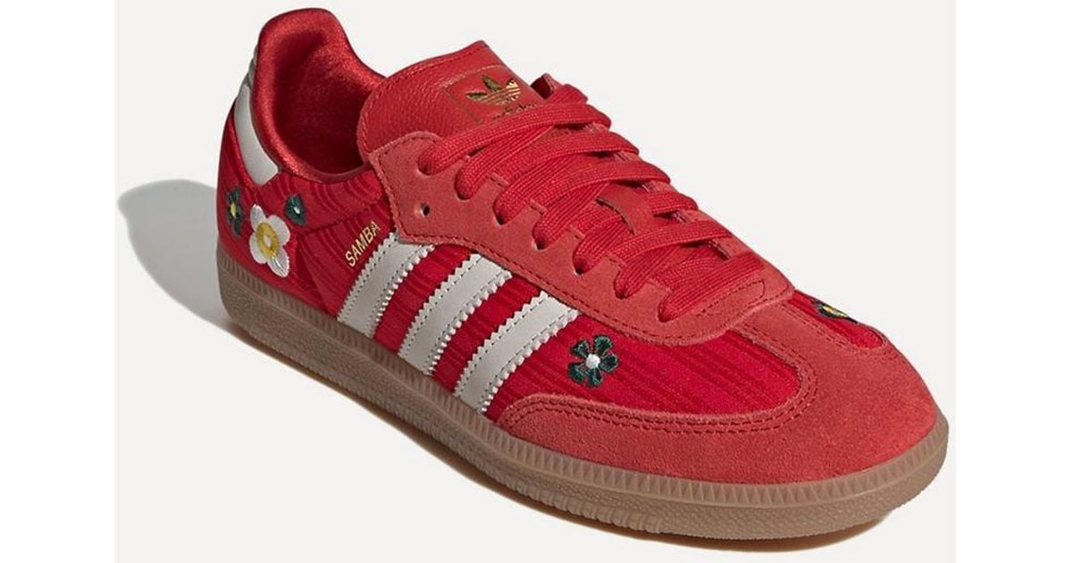 adidas X Liberty London Samba Og Shoes in Red | Lyst UK