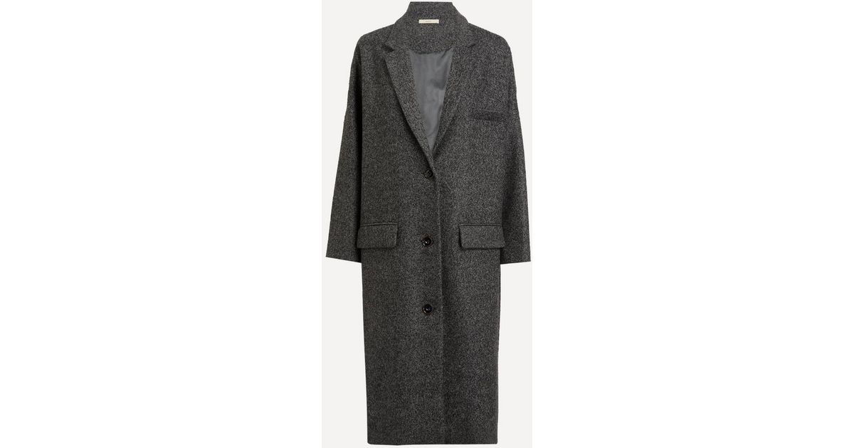 Sessun Oversized Wool-Blend Coat in Gray | Lyst