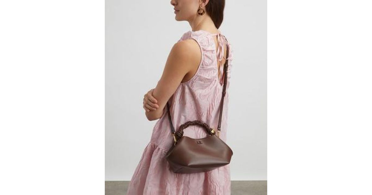 Ganni Small Crossbody Bou Bag in White | Lyst UK