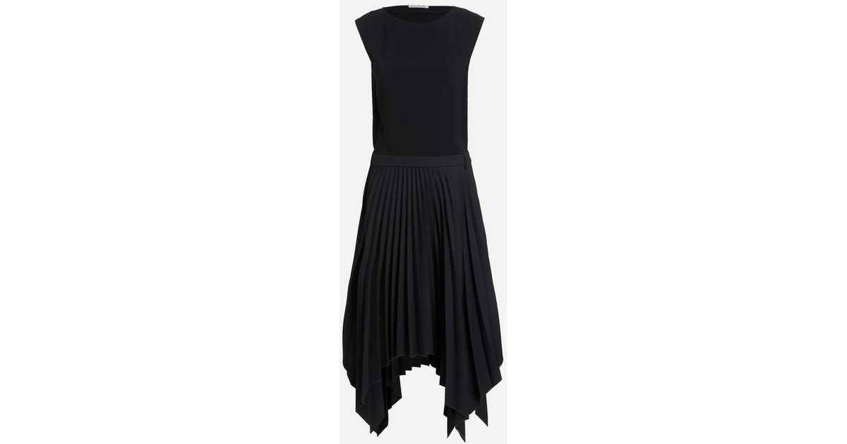 Acne Studios Layered Midi Dress in Black | Lyst UK