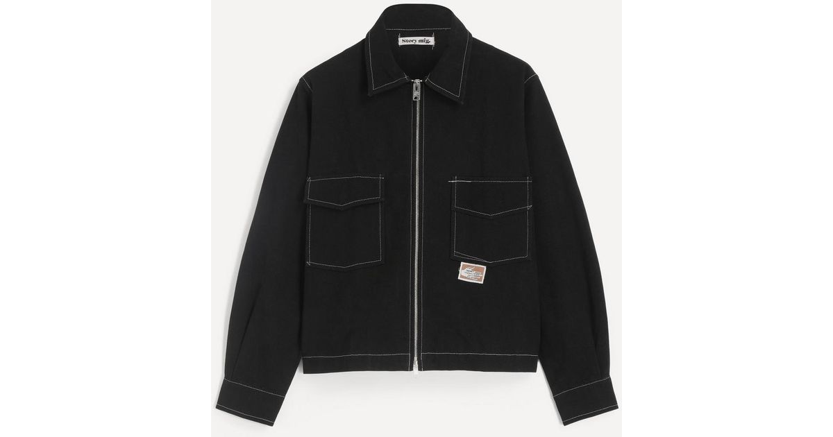 STORY mfg. 555 Wonky Wear Jacket in Black for Men | Lyst UK