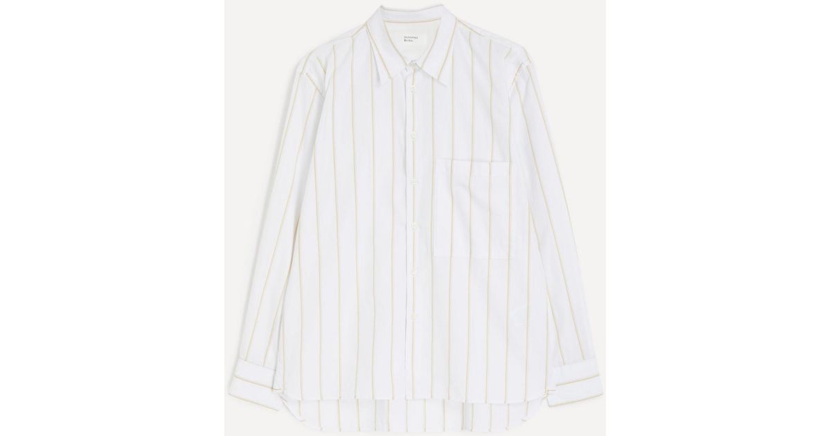 Universal Works Square Pocket Shirt in White for Men | Lyst UK